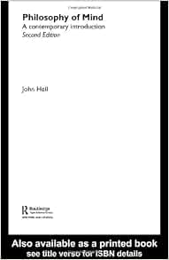 Philosophy of Mind: A Contemporary Introduction (Routledge Contemporary ...