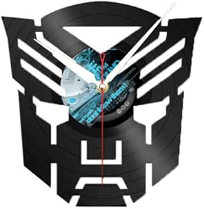 Amazon.com: Handcrafted Vinyl Wall Clock - Transformers: Home & Kitchen
