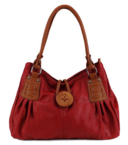 Scarleton Medium Satchel H104110 - Red in Pakistan - StarShop.pk
