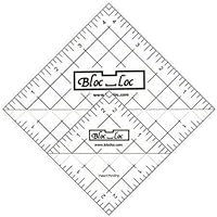 Amazon.com: Bloc Loc - Half Square Acrylic Triangle Ruler Set #6, 2.5 ...