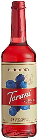 Torani Puremade Syrup, Blueberry Flavor, Glass Bottle, Natural Flavors ...