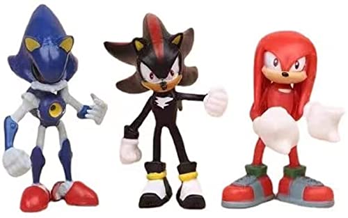 6PS Sonic The Hedgehog,Sonic Toys,Action Figures,Party Supplies ...