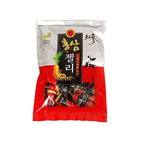 Amazon.com : Korea Red Ginseng Soft Candy Jelly Chewy Gummy, Origin ...