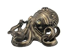 Amazon.com : 10.75" Steampunk Octopus Secret Trinket Box Decor Statue ...