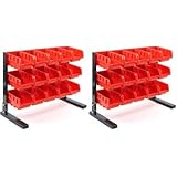 Amazon.com: Stalwart 75-5186 Bench Top Parts Rack, 15 Piece: Home ...