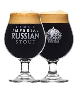 Amazon.com | Stone Brewing Imperial Russian Stout Specialty Beer Glass ...