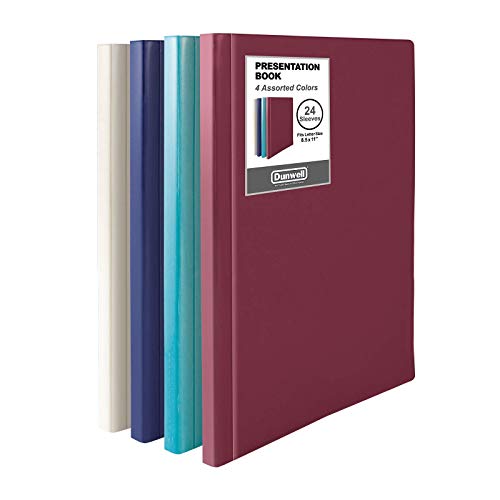 Dunwell Presentation Binder 24-Pocket, Displays 48 Pages, 8.5x11 ...