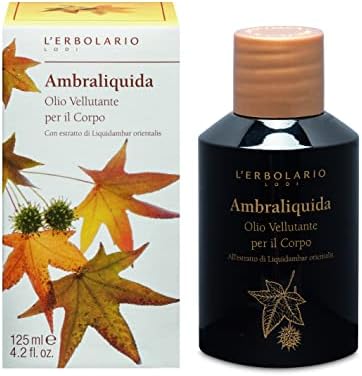 L'Erbolario - Ambraliquida - Smoothing Body Oil with Amber Creamy Scent ...