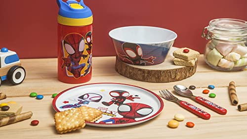 Dinner Plates Set Of 4 Kids Dishes Zak Designs Marvel Spider-Man 5 ...