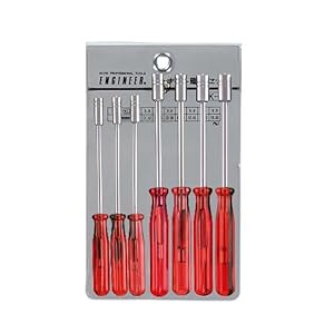 miniature sized nut spinner set (hex nut drivers in mini / small sizes ...