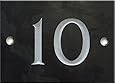 Engraved Slate House number sign - 1 to 99 (select your number here ...