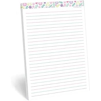 Amazon.com : 321Done Ruled Notepad - 50 Sheets (5.5" x 8.5") - Luxury ...