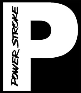 Amazon.com: Powerstroke "P" Logo (12", White): Automotive