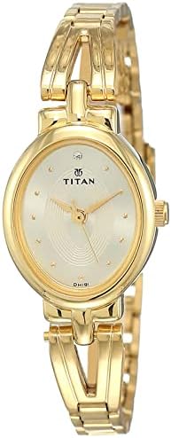 Champagne Dial Stainless Steel Strap Watch 2594YM01, Golden price in ...