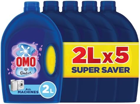 OMO Liquid Laundry Detergent, Touch of Comfort, up to 100% stain ...