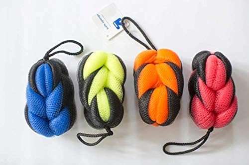 Bradford Soap Deluxe Men's Braided Body Sponge | Mesh Shower and Bath ...