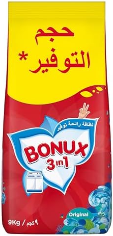 Bonux Original Powder Detergent 9KG price in Saudi Arabia | Amazon Saudi Arabia | supermarket ...