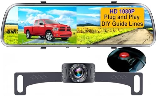 AMTIFO Backup Camera Mirror HD 1080P - Plug and Play Easy Set up Color ...