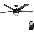 Home Decorators Collection Merwry LED 52" Indoor Ceiling Fan (Black ...