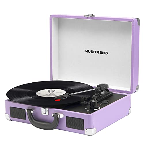 9 in 1 Record Player with External Speakers,3 Speed Bluetooth Turntable ...