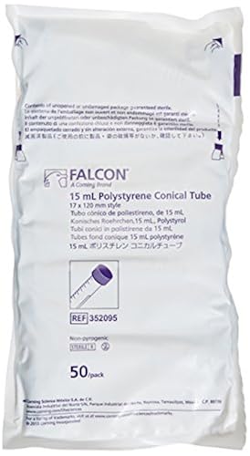 Corning 352099 BD Falcon Polystyrene Conical Centrifuge Tube with Screw ...