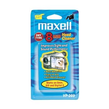Amazon.com : Maxell 8mm Dry Video Head Cleaner (VP-203) : Camcorder ...