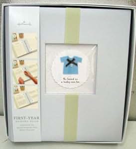 Hallmark Baby Boy BBA3720 Soft & Sweet Baby Boy First Year Memory Book ...