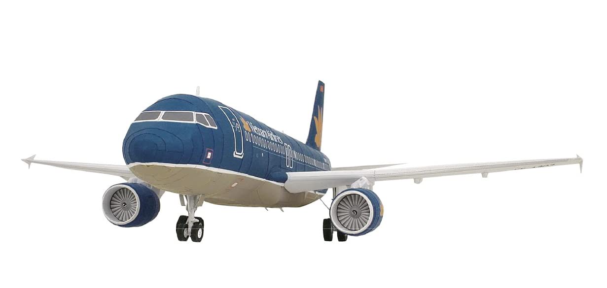 Mua 3D Building Model Papercraft Airplane (Vietnam Airlines Airbus A320 ...