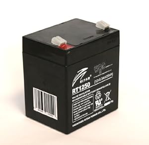NEW Ritar RT1250 12v 5.0Ah Rechargeable Lead Acid Battery: Amazon.co.uk ...