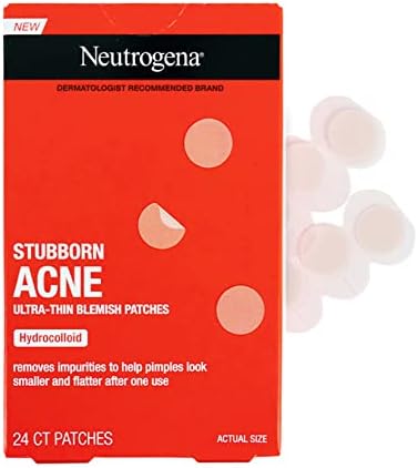 Neutrogena Stubborn Acne Blemish Patches, Ultra-Thin Hydrocolloid Acne ...