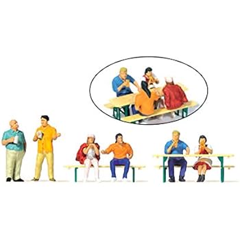 Amazon.com: Preiser 10701 Celebrating Package(6) HO Model Figure: Toys ...