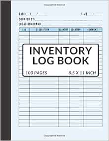 Amazon.com: Inventory Log Book, Ideal For Small Business Inventory ...