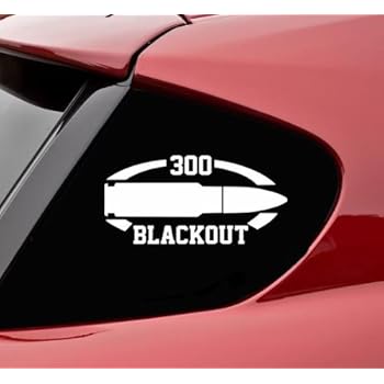 Amazon.com: 300 Blackout Vinyl Decal Sticker: Automotive