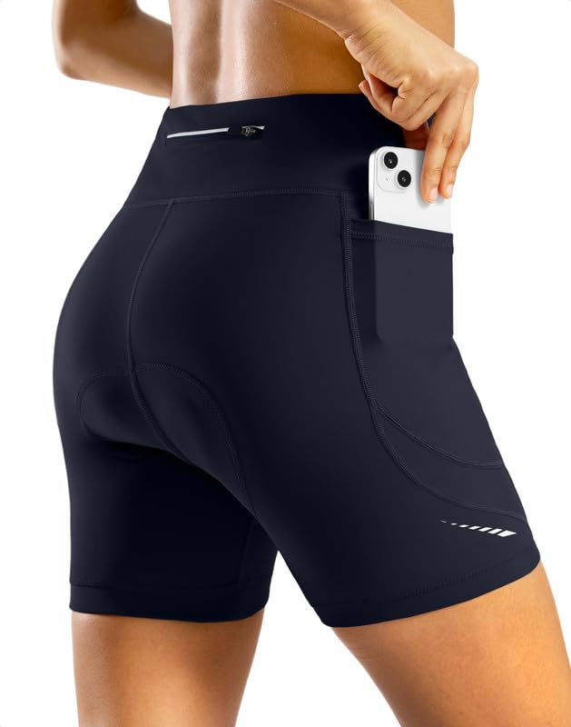Bikewa Women's 4D Padded Bike Shorts High Waist Cycling Underwear for ...