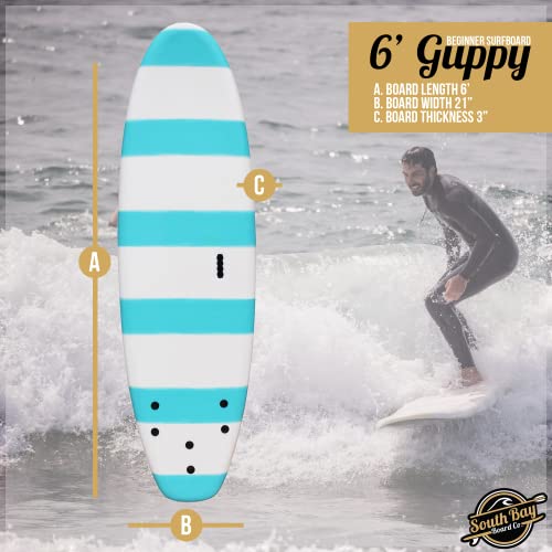 South Bay Board Co. - 6' Guppy Beginner Surfboards - Safe Soft-Top ...