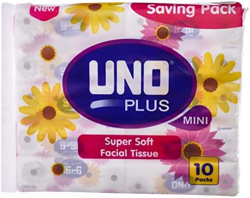 UNO Plus Mini Facial Tissue Soft Pack 180 Sheets, 10 Pieces - Pack of 1 ...