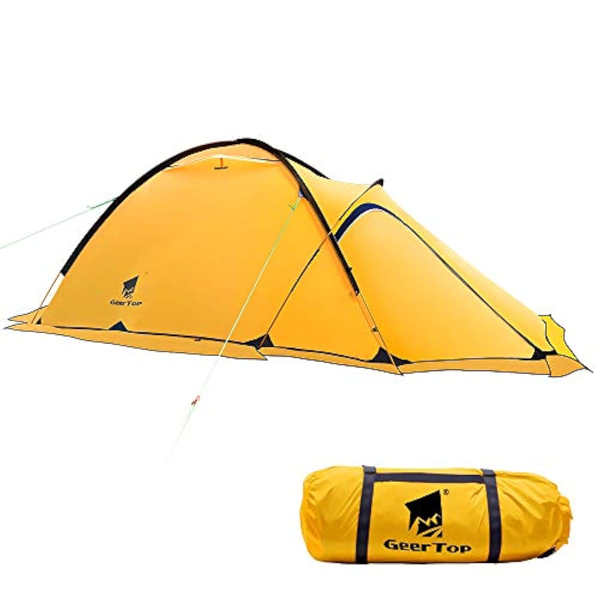 [해외] GEERTOP 산악 텐트 등산설 장동용 4시즌용 1-2명 용경량 방수 캠프 아웃도어 210CM X 120CM (2색)