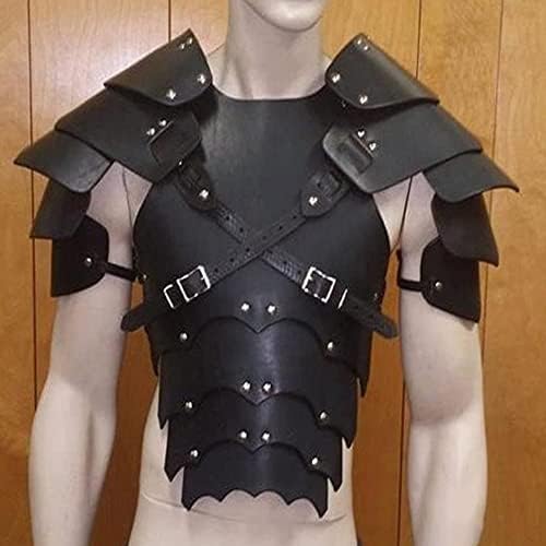 Medieval Vintage Knight Chest Back Armor PU Leather Body Chest Harness ...