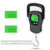 Fishfun Fish Scales Digital Weight, 110lb/50kg with Large Lip Gripper, Digital Hanging Hook ...