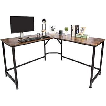 Amazon.com: ELEGANT Computer Desk 55" x 55" with 29" Deep L-Shaped Desk ...