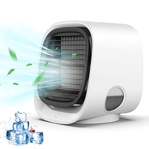 Portable Air Conditioner Fan, Personal Air Cooler, Rechargeable ...