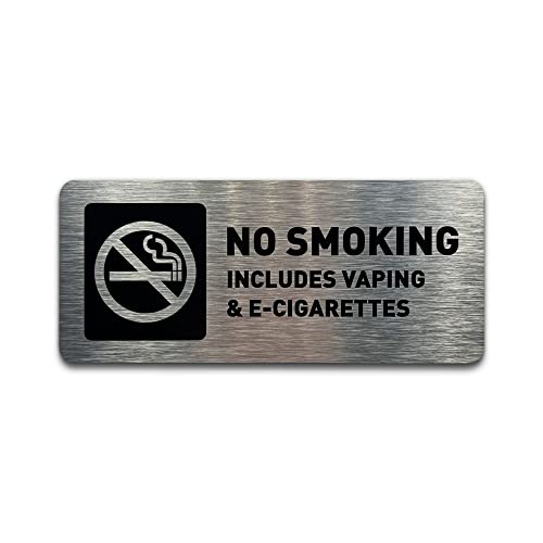 No Smoking Sign - No Smoking No Vaping Signs For Business - Includes ...