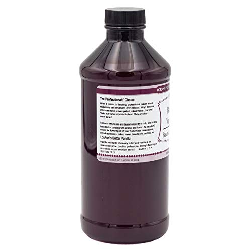 LorAnn Butter Vanilla Bakery Emulsion, 16 Ounce Bottle on Galleon ...