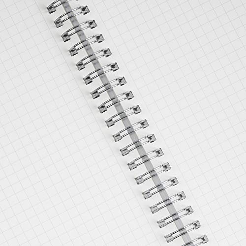 Hardcover Graph Ruled Spiral Notebook 5 8 X 8 38 Inches A5 Transparent 160 P EBay