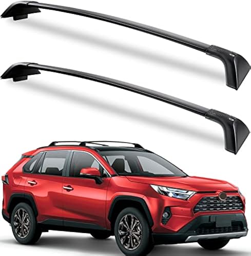 Max Loading 260lb Lockable Roof Rack Cross Bars Fit for Toyota Rav4 ...