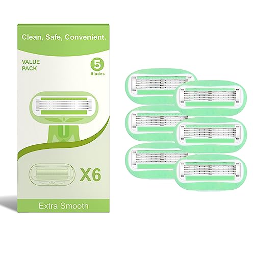 Razor Blade Refills fit BULIMICA Mini Razors for Women, 6 Count, 5 ...