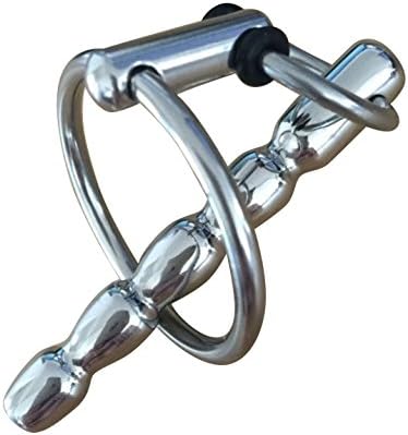 The Bondage Locker Penis Plug with Glans Ring and Ridged Shaft, 62 mm ...
