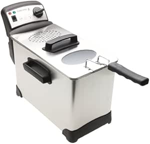 Amazon.com: Euro-Pro F1063 5-Liter Stainless Steel Deep Fryer: Kitchen ...