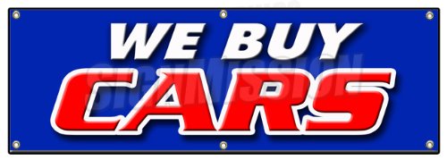 Amazon.com : 72" WE Buy Cars Banner Sign Vehicles Cars Automobiles ...