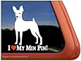 Amazon.com: MIN PIN MOM Miniature Pinscher Dog Vinyl Window Decal Dog ...